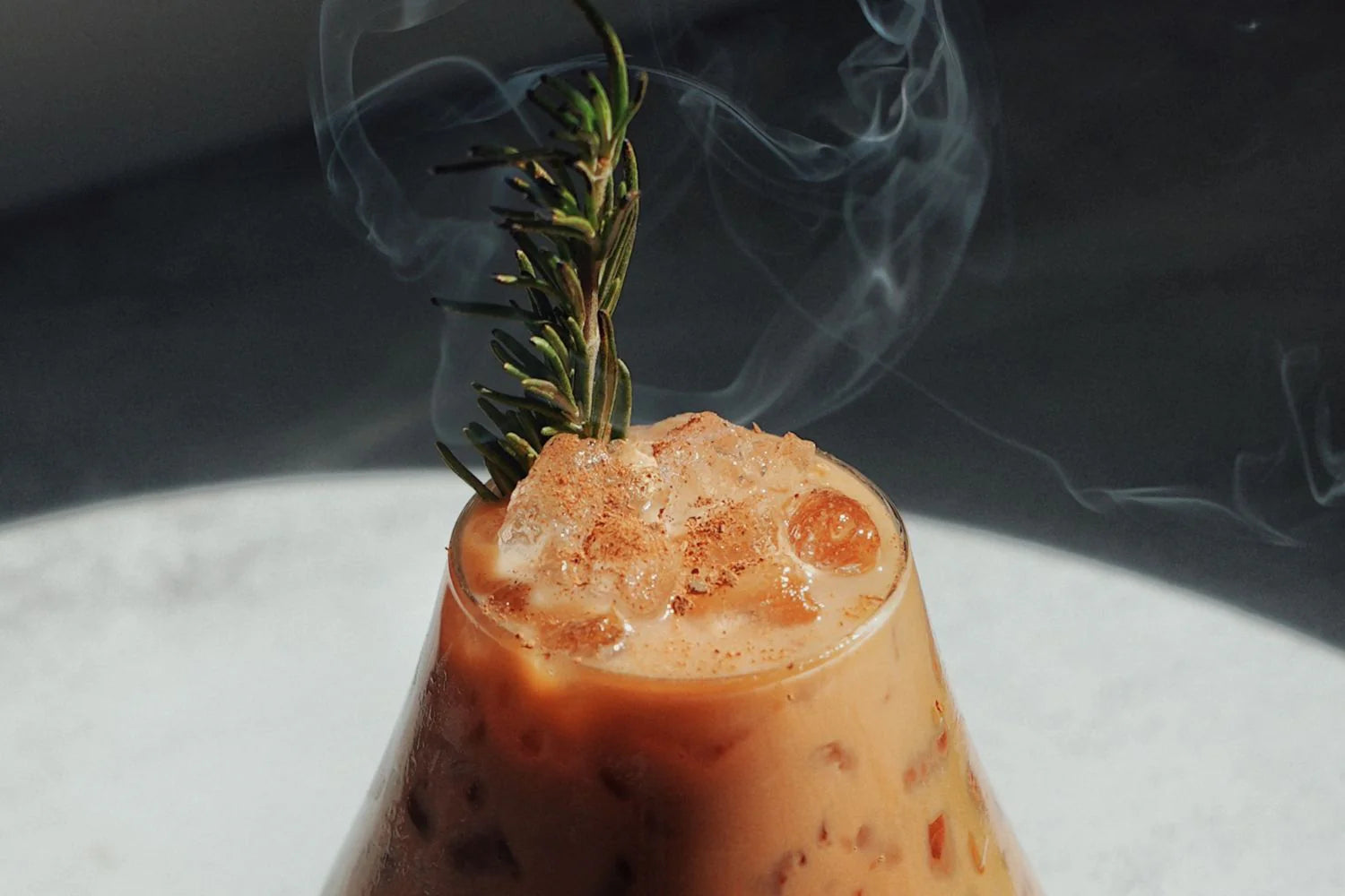 Salted Maple Latte With Rosemary Smoke – Morgan Drinks Coffee